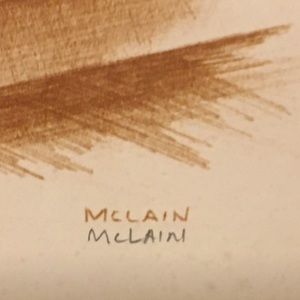 McLain | Wall Decor | Vintage Circa The Early 90s Signed Mclain Print ...